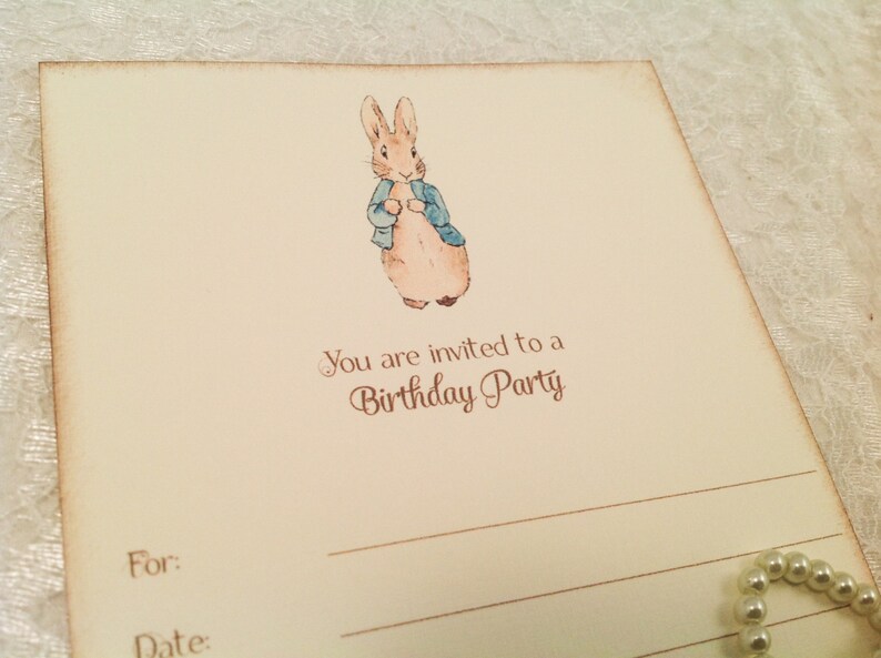 Peter Rabbit Birthday Party Invitations-first Birthday - Etsy