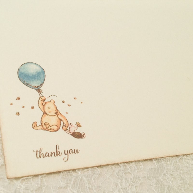 Pooh Note Cards - Etsy