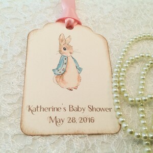 Personalized Favor Tags-peter Rabbit Tags- Gift Tags-watercolor Tag-set ...