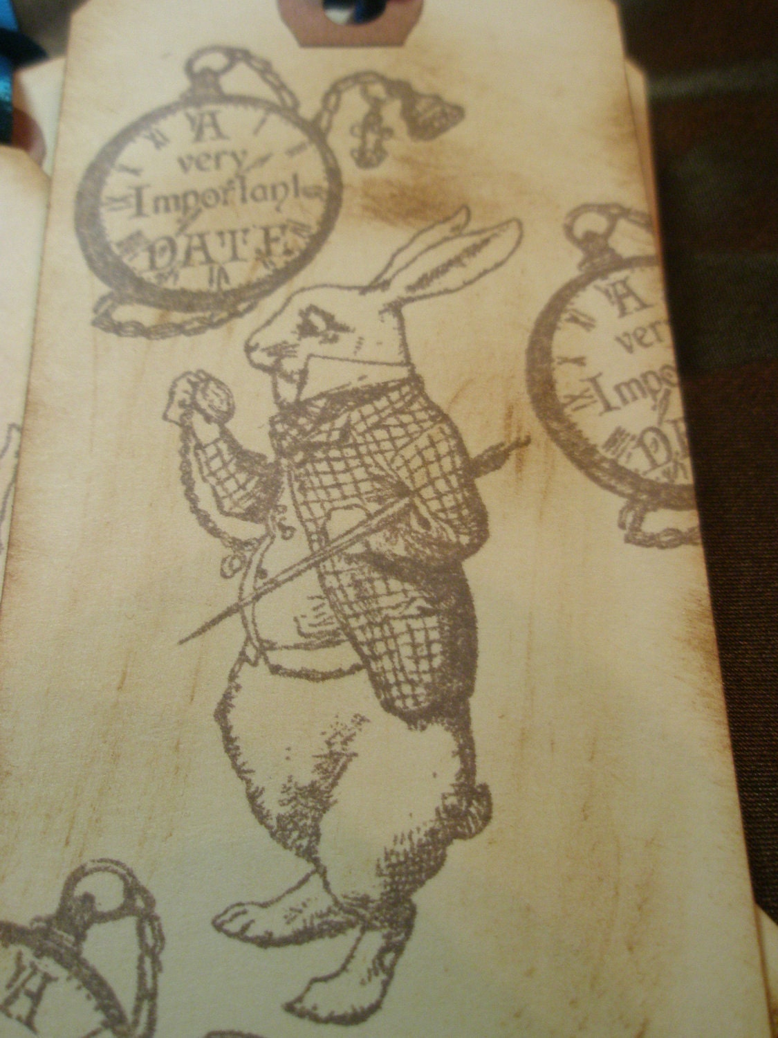 White Rabbit-alice in Wonderland Gift Tags-birthday Tags-set | Etsy