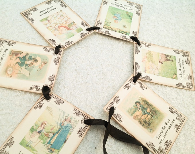 Nursery Rhyme Banner-baby Shower Banner-storybook Banner-nursery Rhyme ...