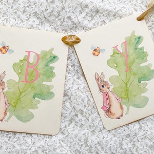 Peter Rabbit Baby Shower Banners for Girls-personalized Banners Signs ...