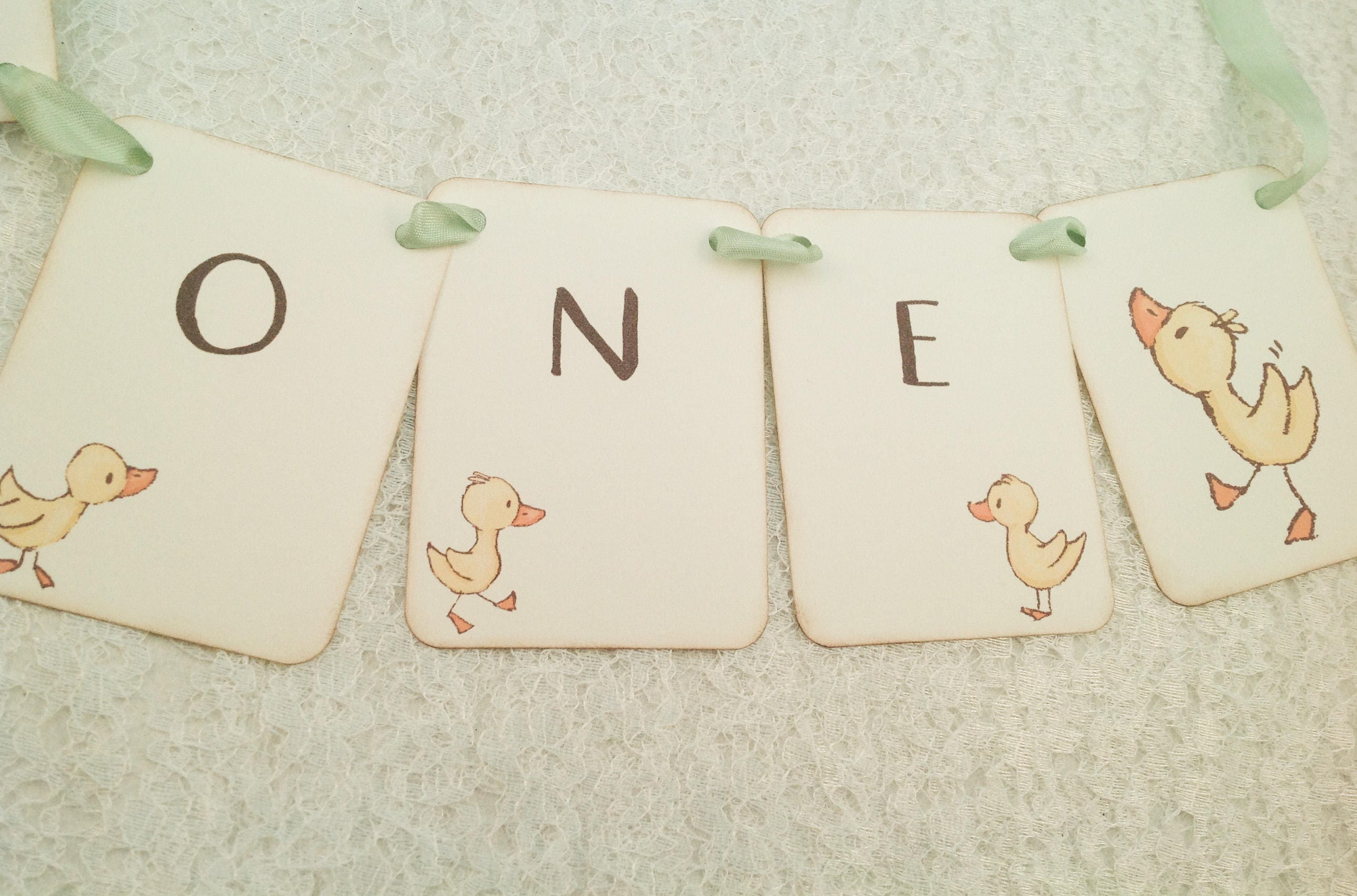 Duck Baby Shower Banner-welcome Little One Banner-yellow Ducks Signs ...