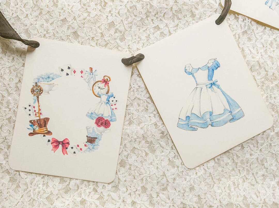 Alice in Wonderland Banner-wonderland Banner and Signs-onederland ...