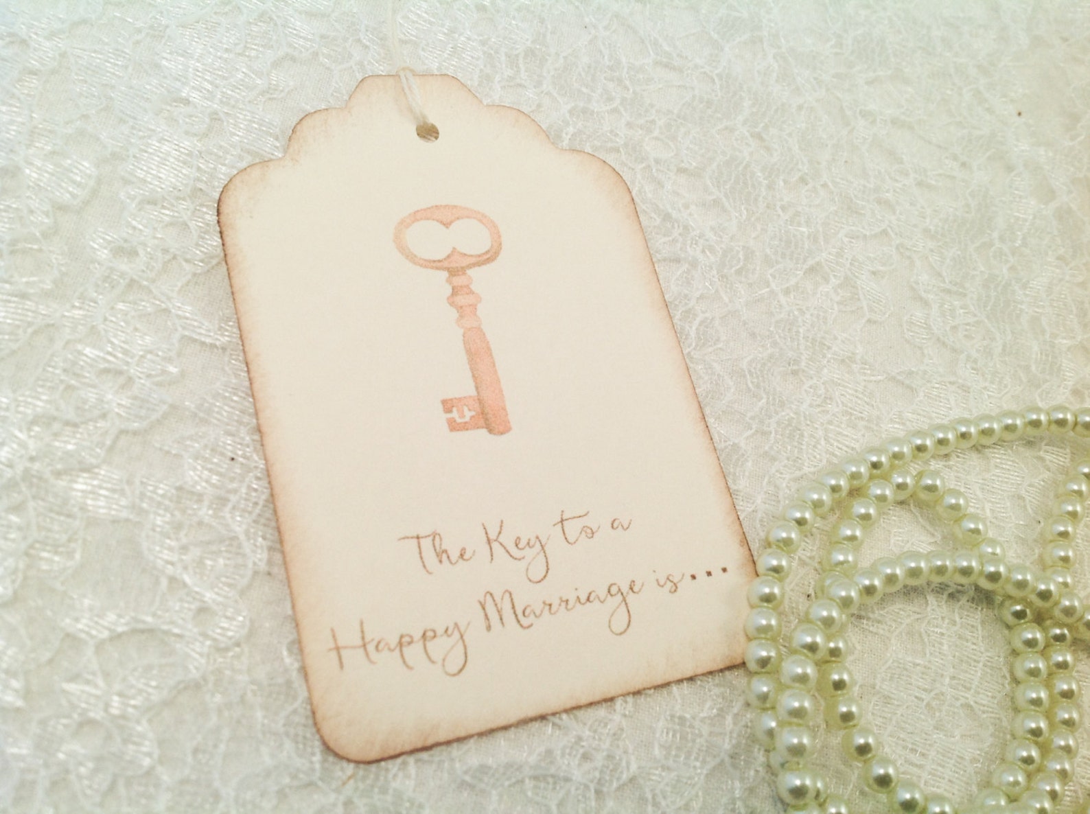 Key to a Happy Marriage-Wedding Wish Tree-Advice for Bride and | Etsy