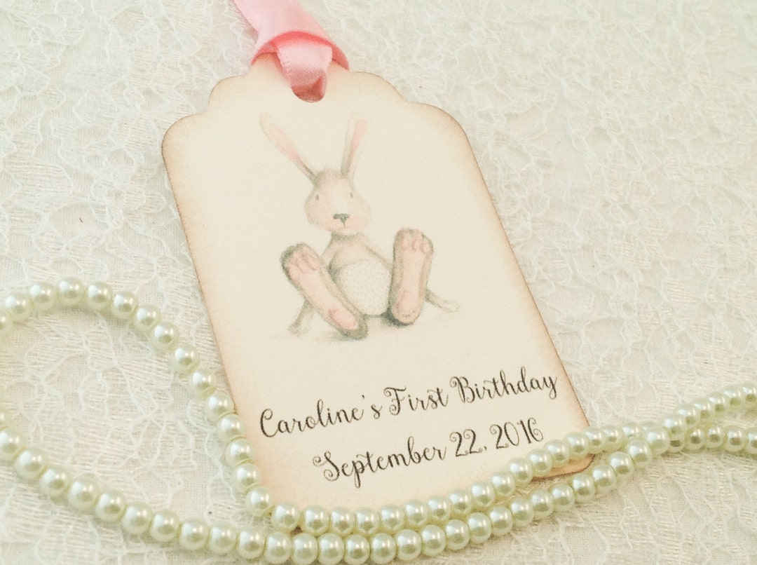 Bunny Wish Tags-bunny Rabbit Thank You Favor Tags-rabbit Baby Wish Tree ...