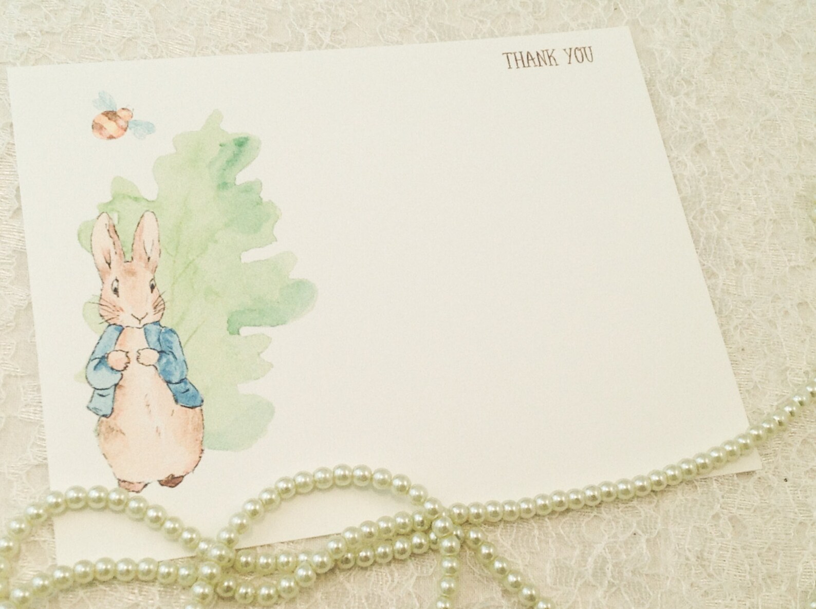Peter Rabbit Thank You Note Cards-thank You Card and Note Card - Etsy