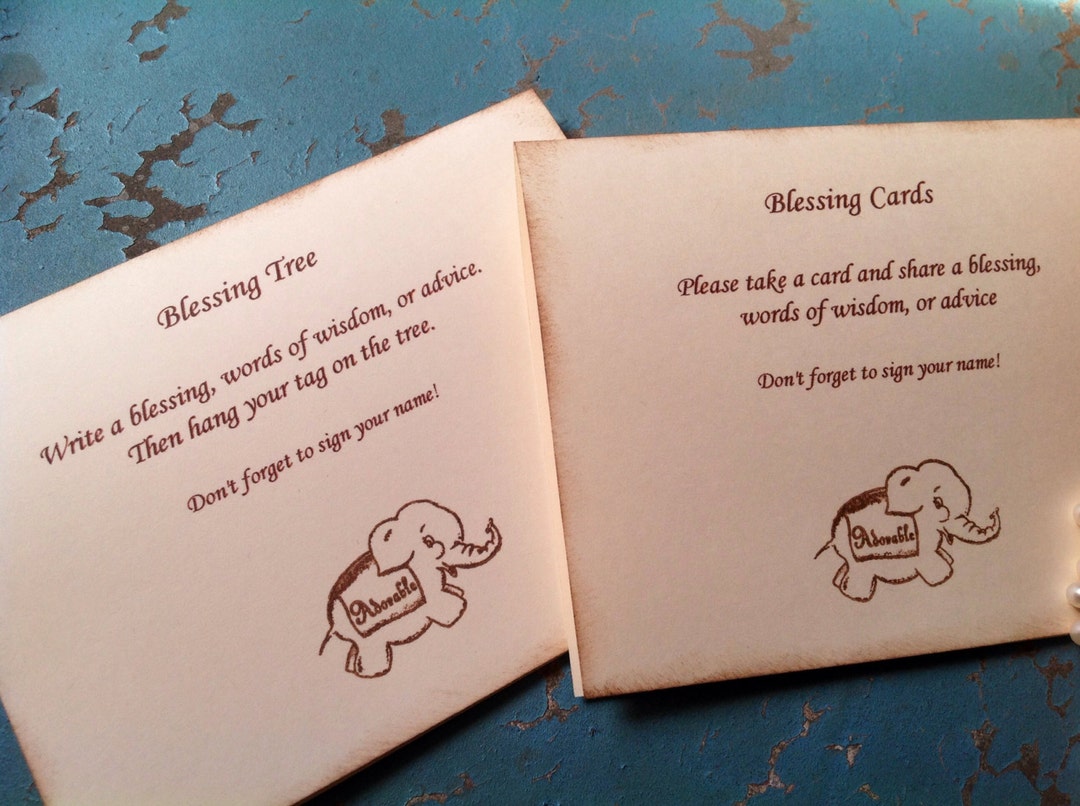 Blessing Tree Instructions Sign-blessing Cards for Baptisms and ...