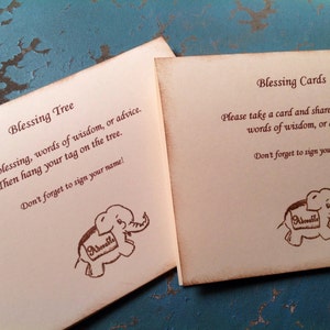 Blessing Tree Instructions Sign-blessing Cards for Baptisms and ...