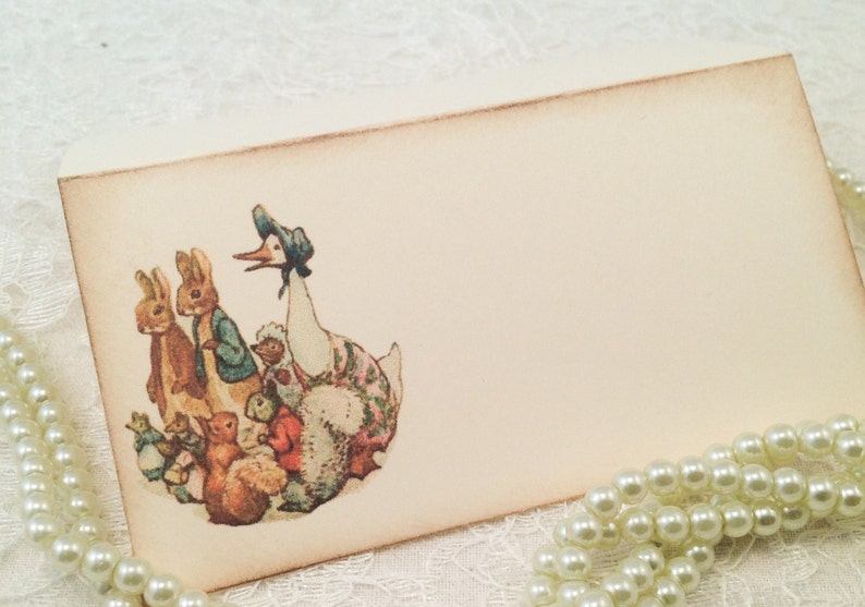 Peter Rabbit Mother Goose Placecards Buffet Food Labels and - Etsy