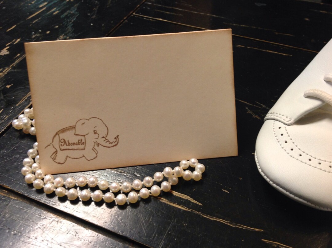 Baby Shower Name Cards-elephant Escort Cards-animal Favors Elephant ...