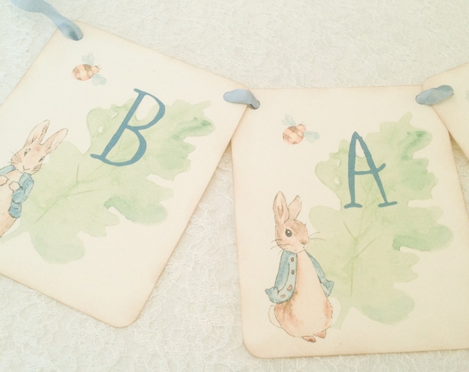 Peter Rabbit Banner-boy Baby Shower Banner-birthday Banner for Boys - Etsy