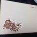 Owl Thank You Cards and Stationery-owl Theme Baby Shower and - Etsy