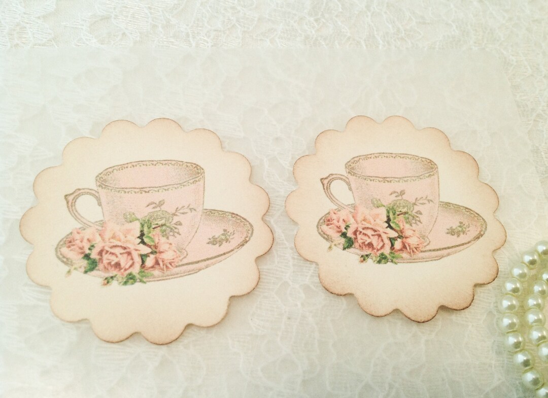 Tea Cup Sticker-kitchen Label-kitchen Sticker-victorian Stickers and ...