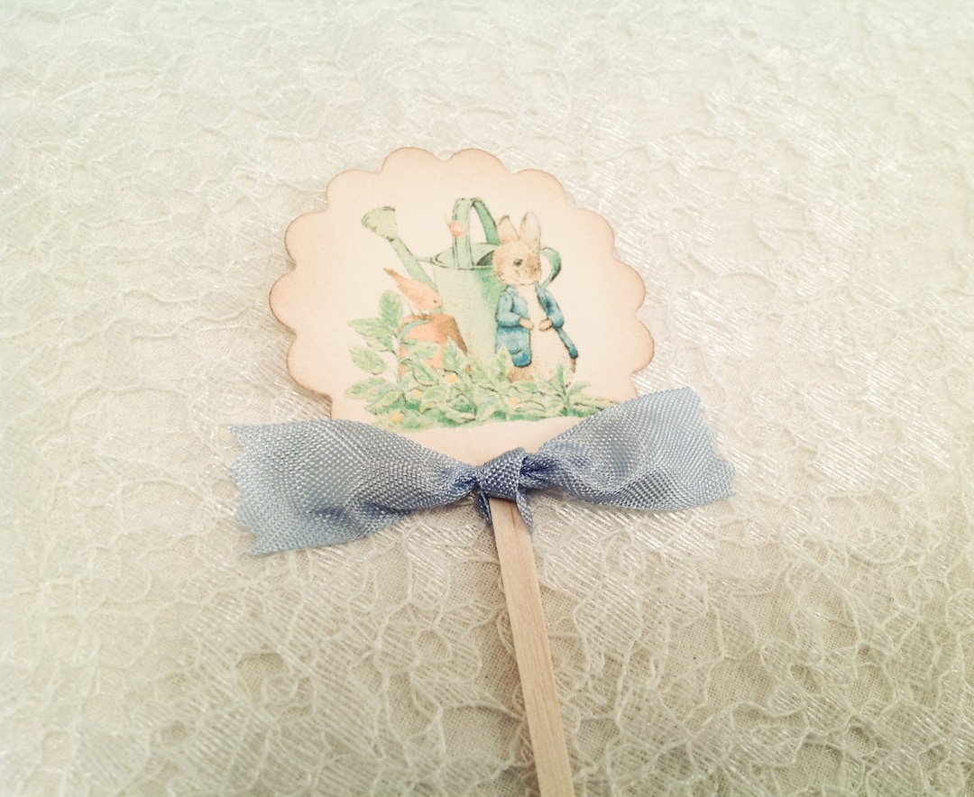 Peter Rabbit Cupcake Topper-baby Shower Decorations-cake Toppers-food ...