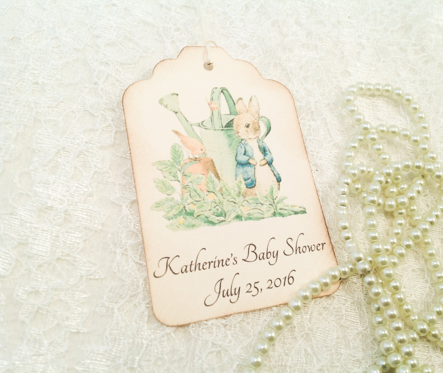 Peter Rabbit Personalized Baby Shower Thank You Favor and Gift | Etsy