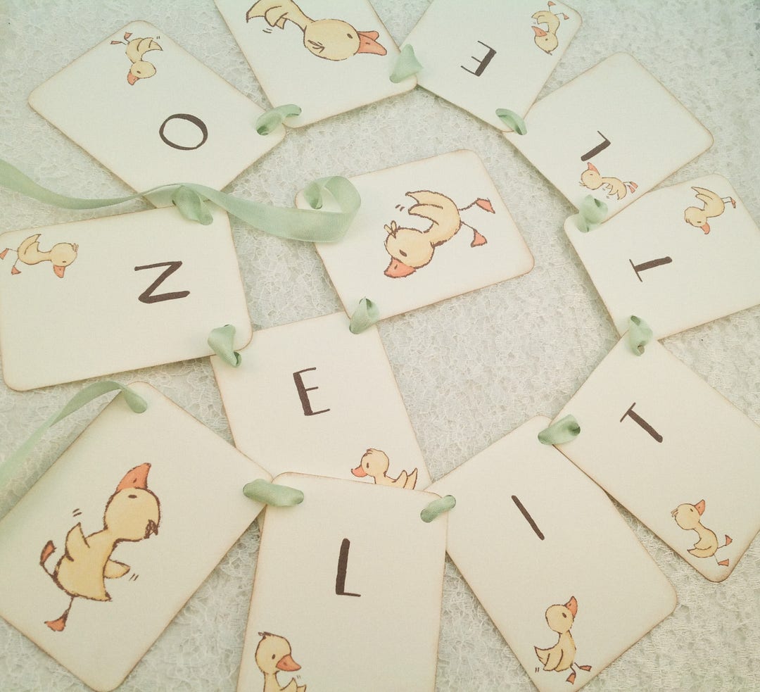 Duck Baby Shower Banner-welcome Little One Banner-yellow Ducks Signs ...