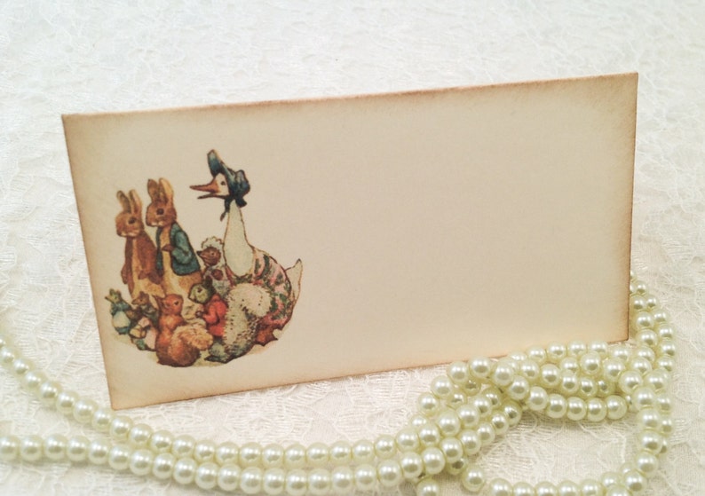 Peter Rabbit Mother Goose Placecards Buffet Food Labels and - Etsy