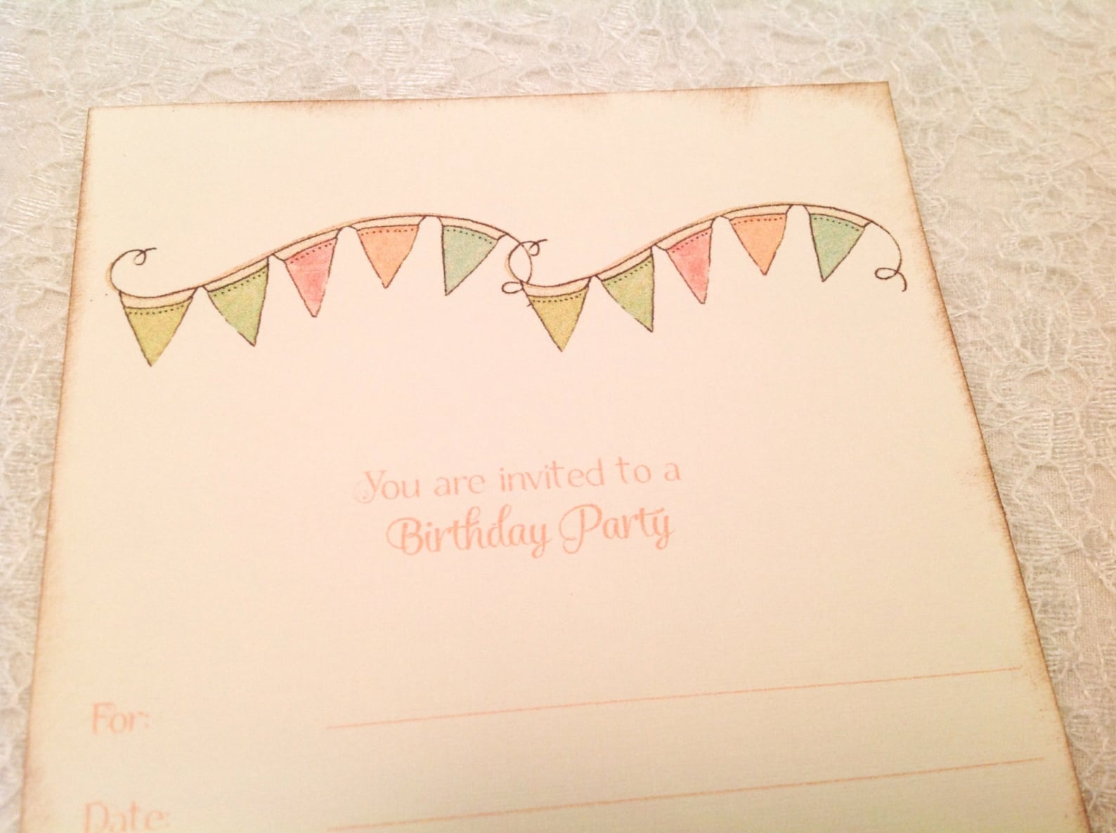 Fill in Blank Birthday Party Invitations-birthday Banner - Etsy