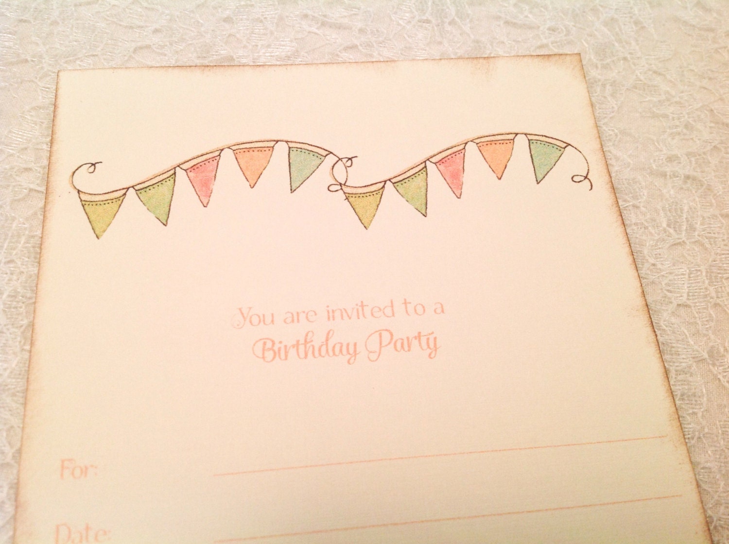 Fill in Blank Birthday Party Invitations-birthday Banner - Etsy
