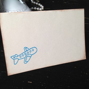 Airplane Placecards-baby Shower Place Cards-shower Favors-buffet Cards ...