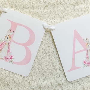 Peter Rabbit Baby Shower Banners for Girls-personalized Banners Signs ...