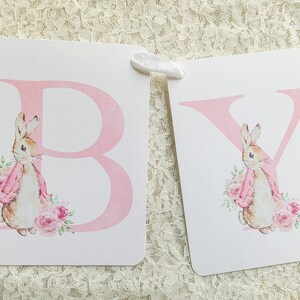 Peter Rabbit Baby Shower Banners for Girls-personalized Banners Signs ...