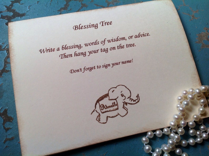 Blessing Tree Instructions Sign-blessing Cards for Baptisms | Etsy