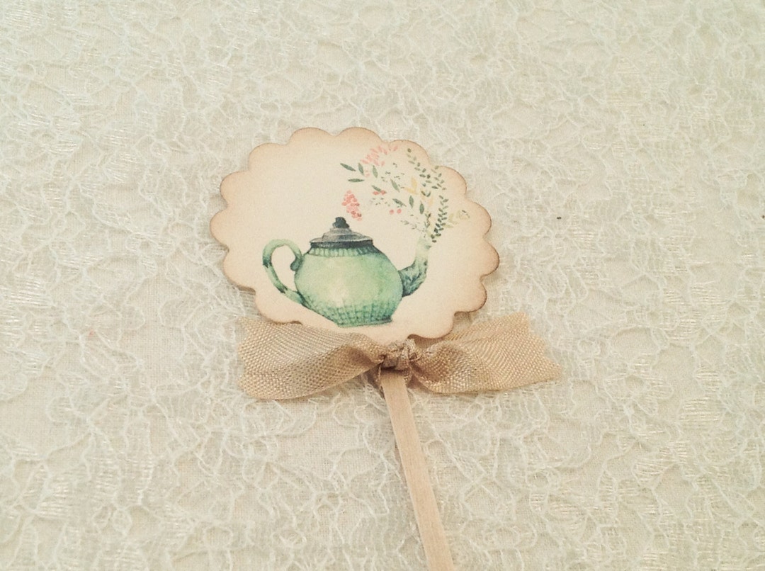 Teapot Topper- Tea Party Tea Time -bridal Luncheon Party Decorations ...