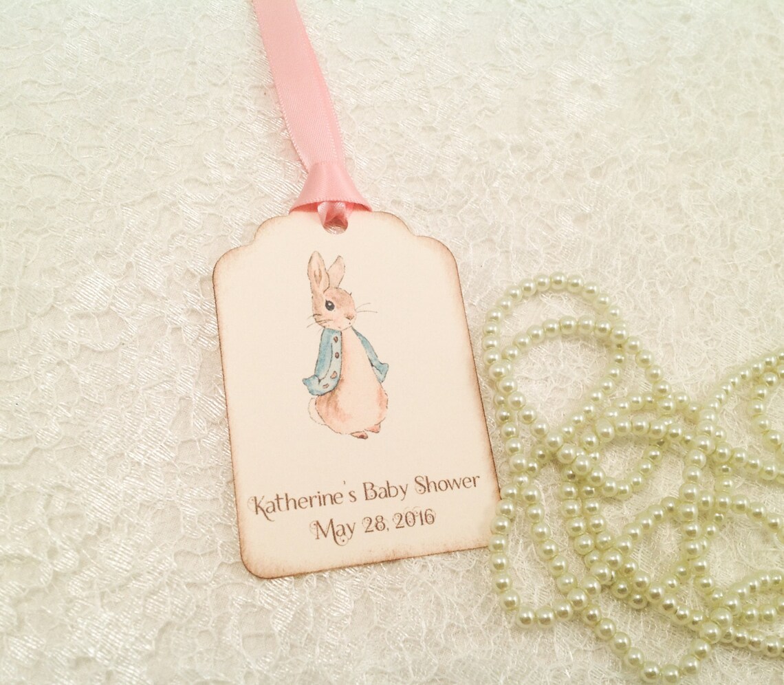 Personalized Favor Tags-peter Rabbit Tags Gift | Etsy