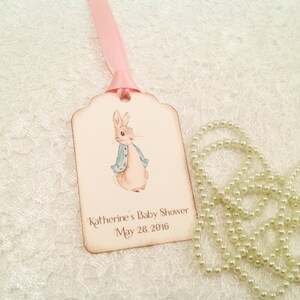 Personalized Favor Tags-peter Rabbit Tags- Gift Tags-watercolor Tag-set ...