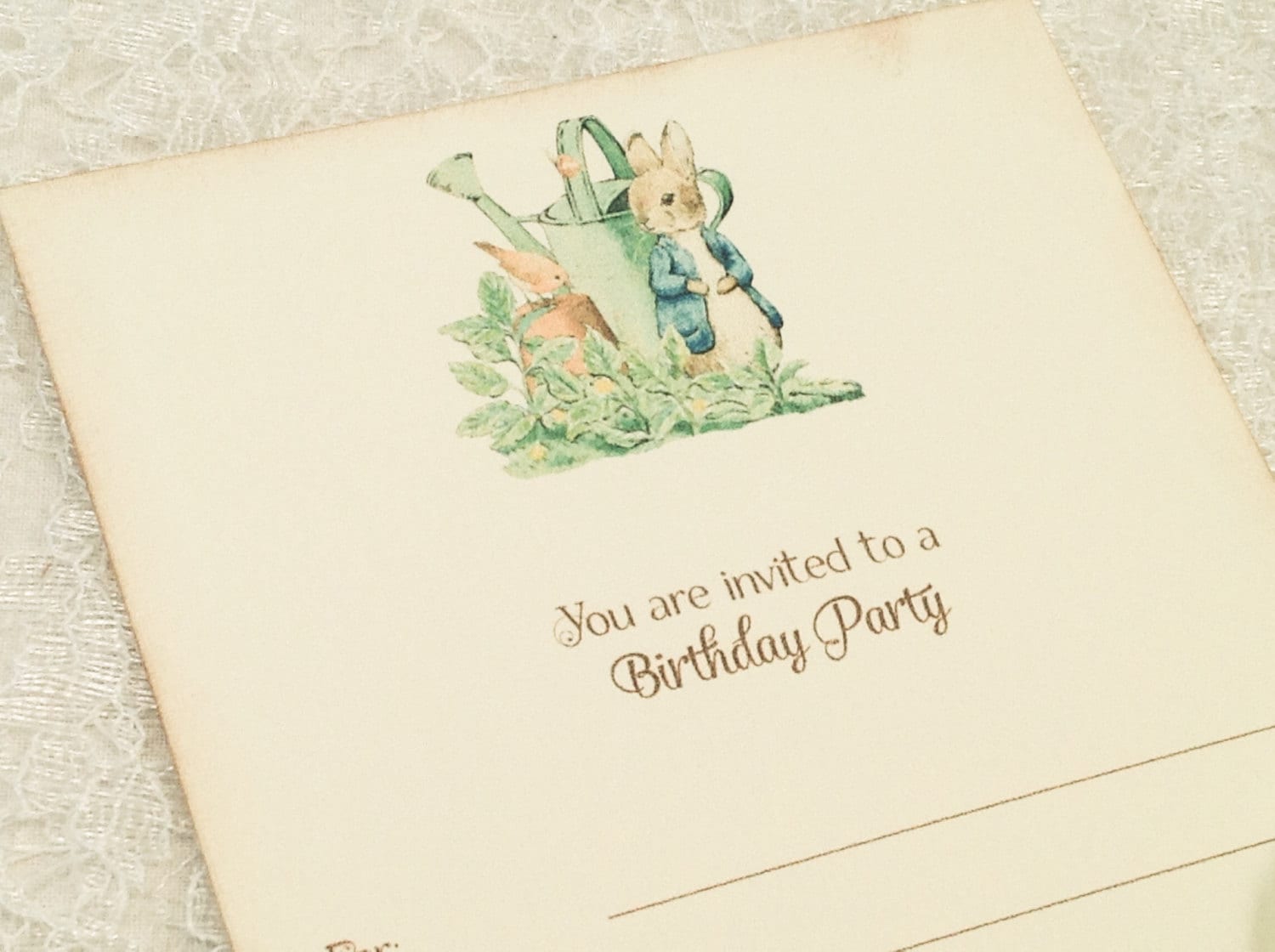 Peter Rabbit Birthday Party Invitations-First Birthday | Etsy