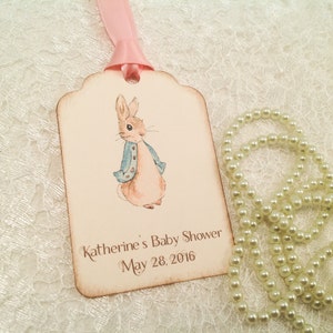 Personalized Favor Tags-peter Rabbit Tags- Gift Tags-watercolor Tag-set ...
