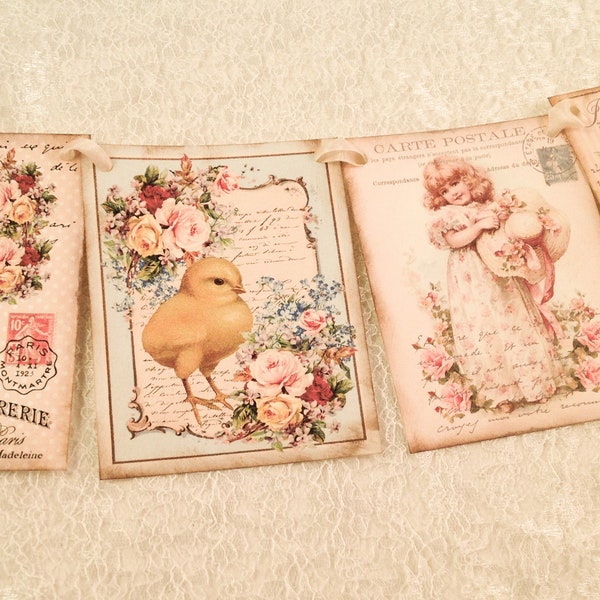 Shabby Chic Bunting - Etsy