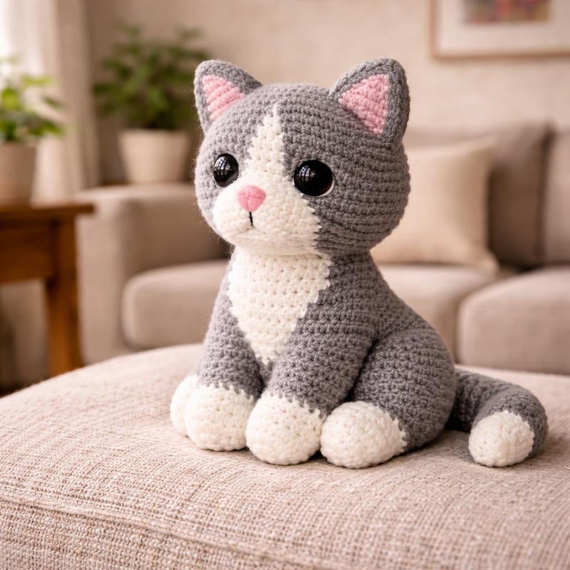 White Cat Amigurumi Crochet - Etsy UK