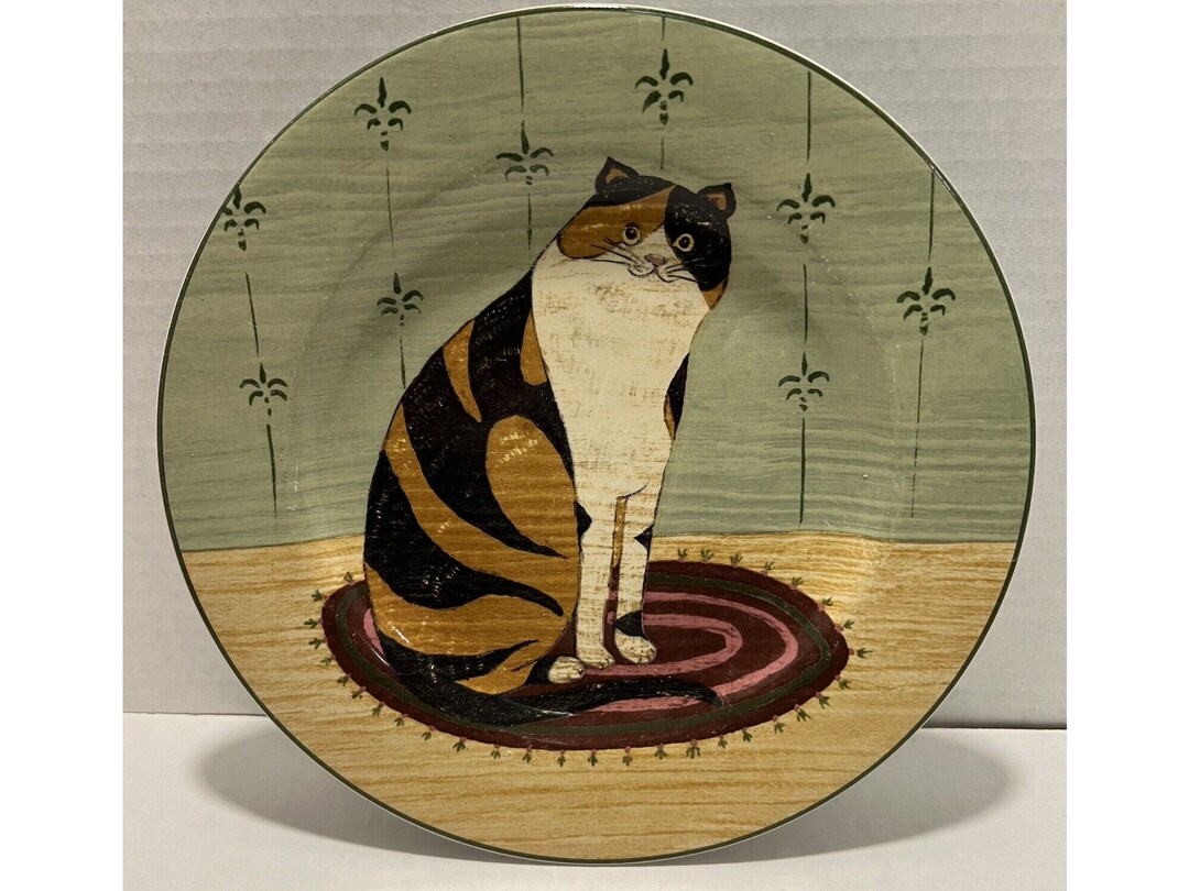 Sakura Warren Kimble Cat Collection 8 Salad Plate Calico - Etsy