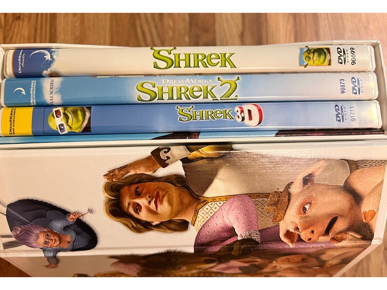 Shrek: the Story so Far DVD, 2004 4 Disc Boxed Set W/ 3-D Glasses LIKE ...