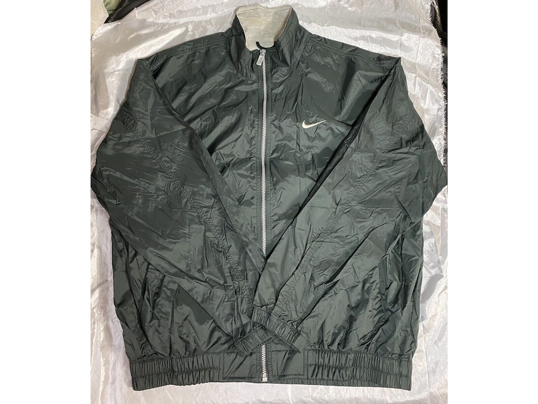 Nike Mens Large Vintage Dark Green Windbreaker Jacket - Etsy