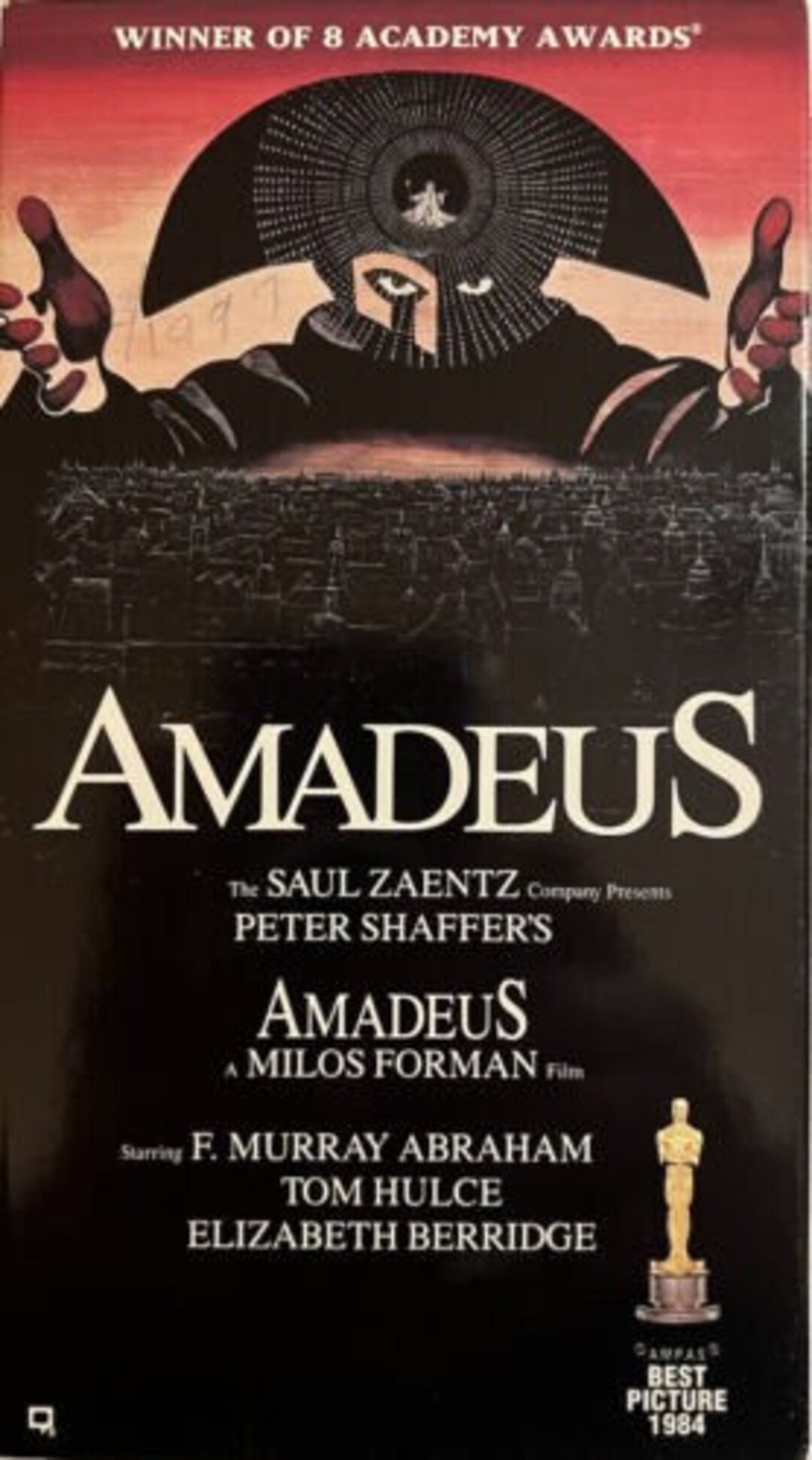 Amadeus (VHS, 1984) Oscar Best Picture Full Screen Edition Video Milos ...
