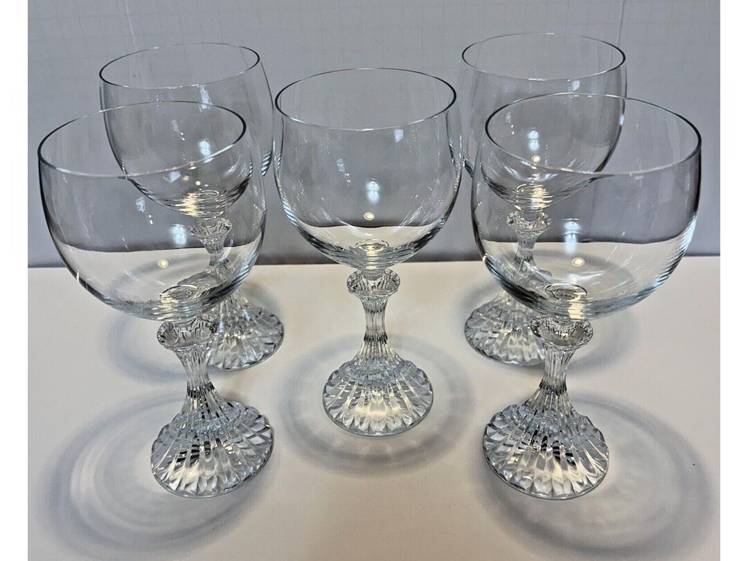 The Ritz by Mikasa Crystal Water Goblets - Set of 5 - Etsy