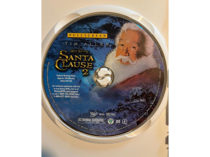 The Santa Clause 2 (DVD, 2003, Full Screen Edition) - Like New - Etsy