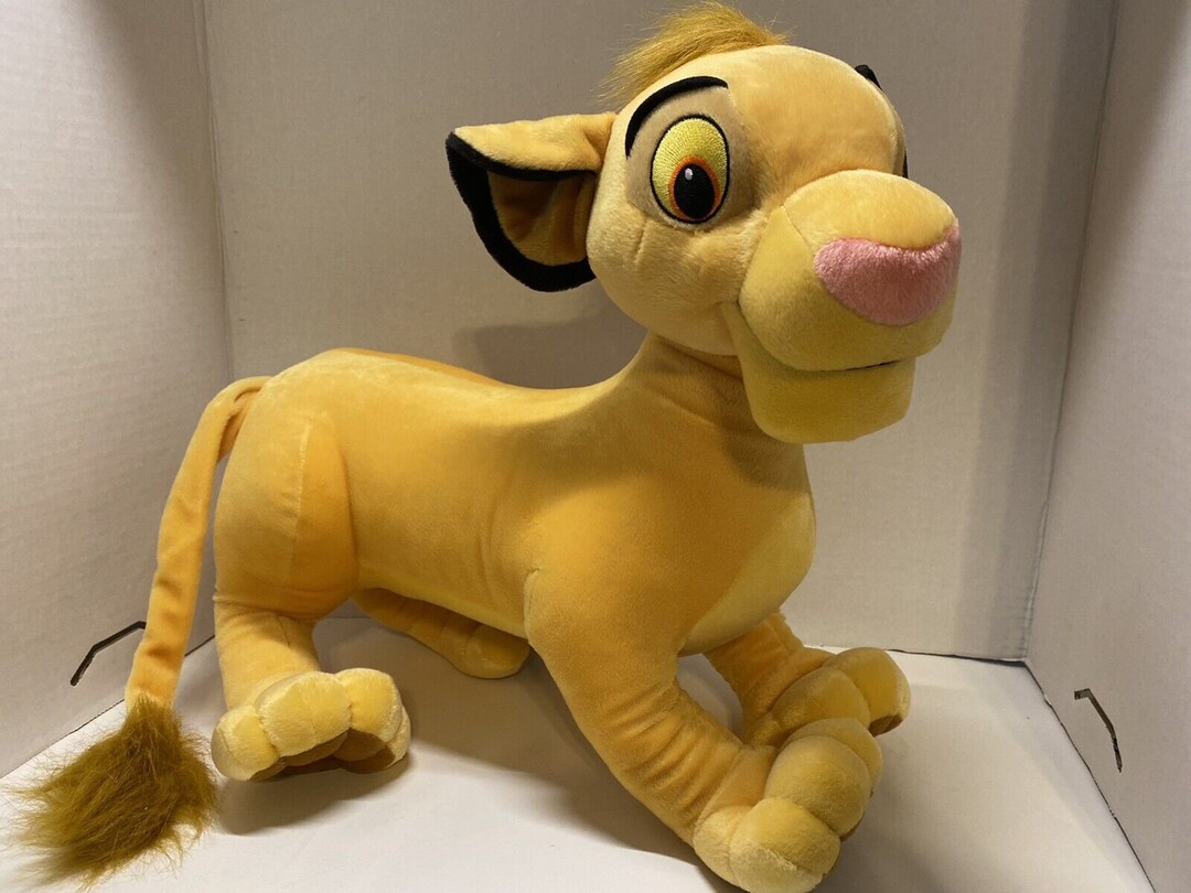 Disney the Lion King Jumbo Simba Plush Stuffed Animal 20" W/ Tags 2002 ...