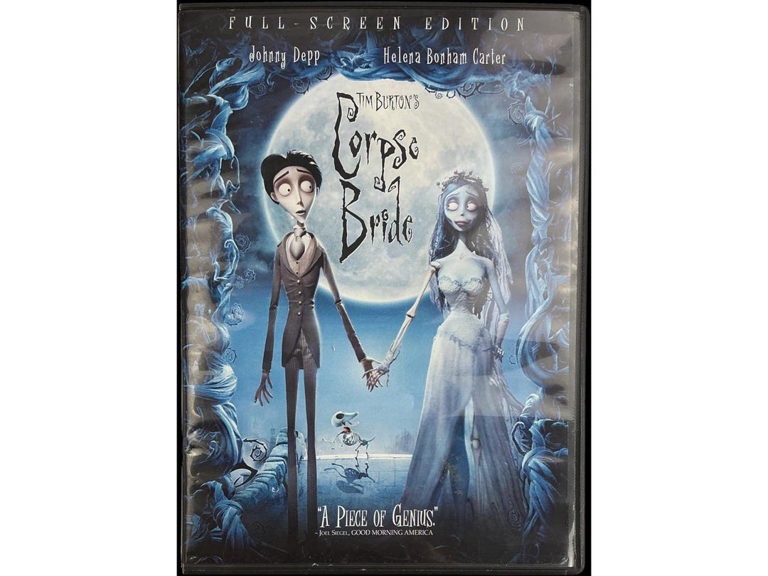 Tim Burton’s Corpse Bride (DVD, 2005) Full Screen Edition Good - Etsy