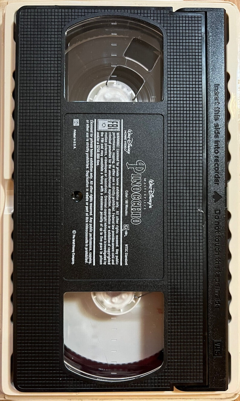 Walt Disney's Pinocchio (VHS, 1993, Special Edition) - Etsy
