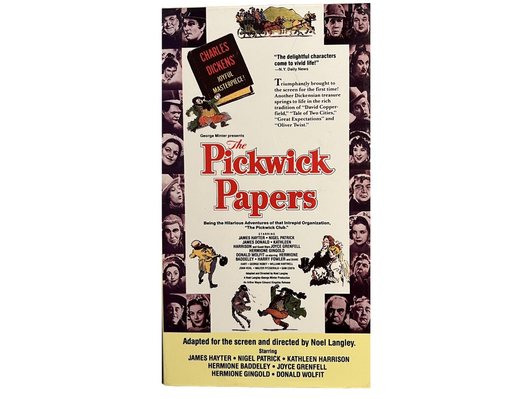 The Pickwick Papers (VHS, 1987) United Home Video VHS Rare Tape Charles ...