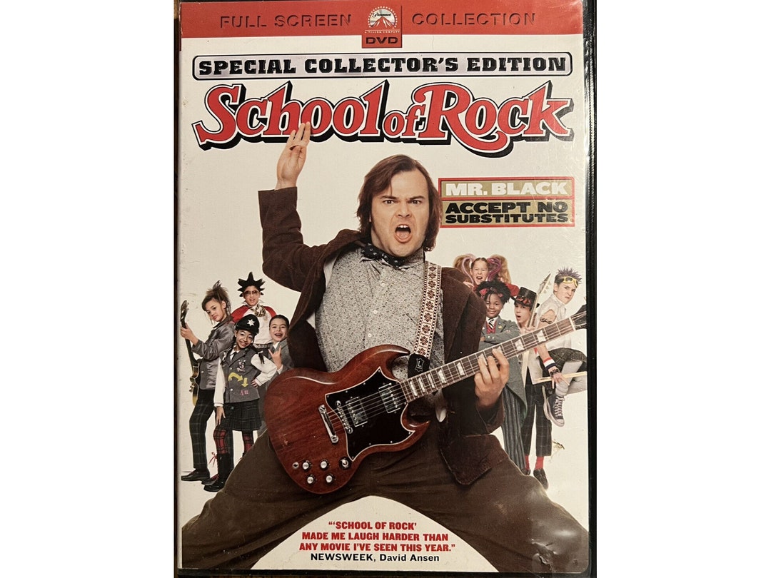 The School of Rock DVD, 2004, Full Frame Jack Black - Etsy