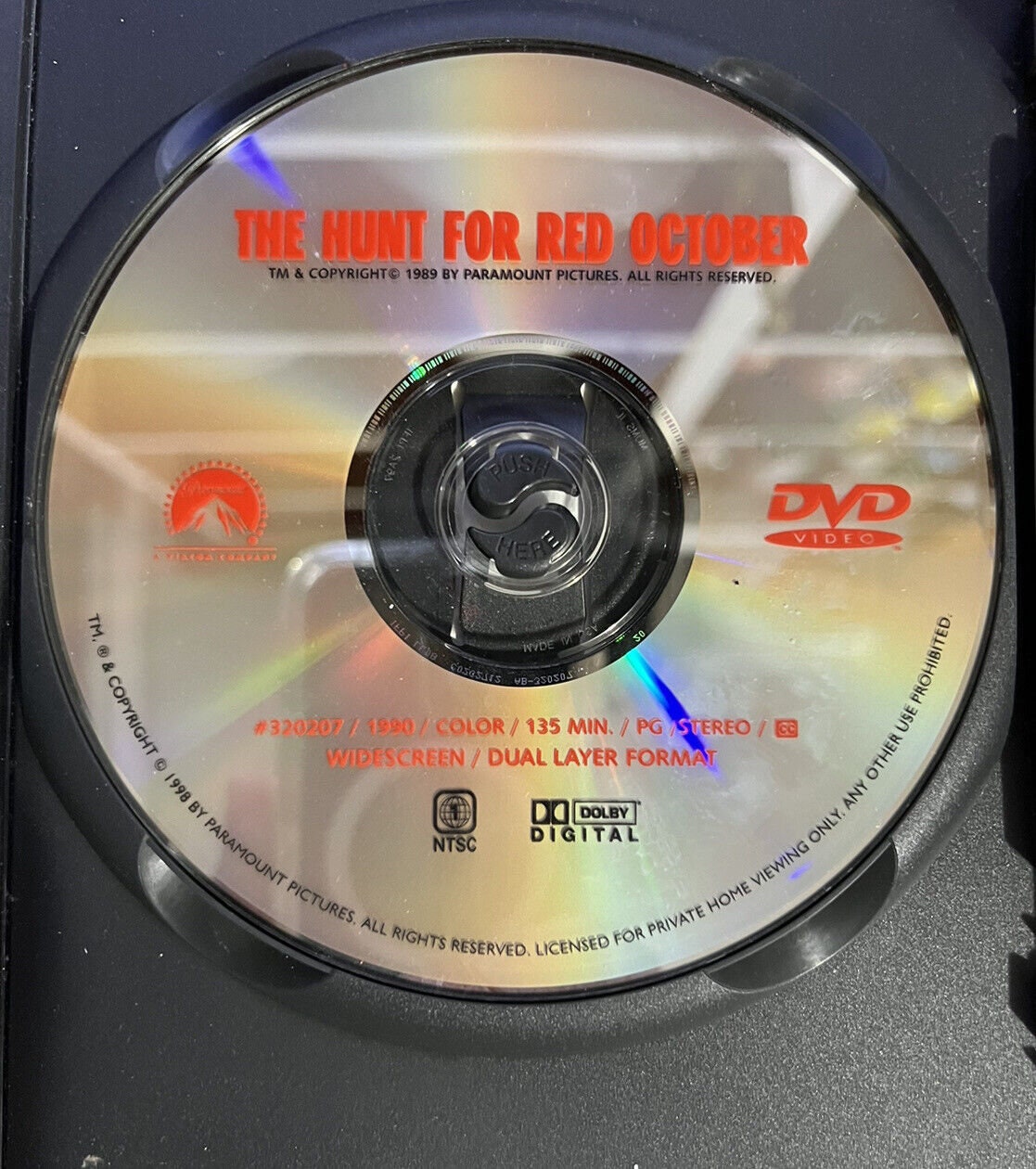 The Hunt for Red October DVD, 1998, Widescreen Very Good - Etsy