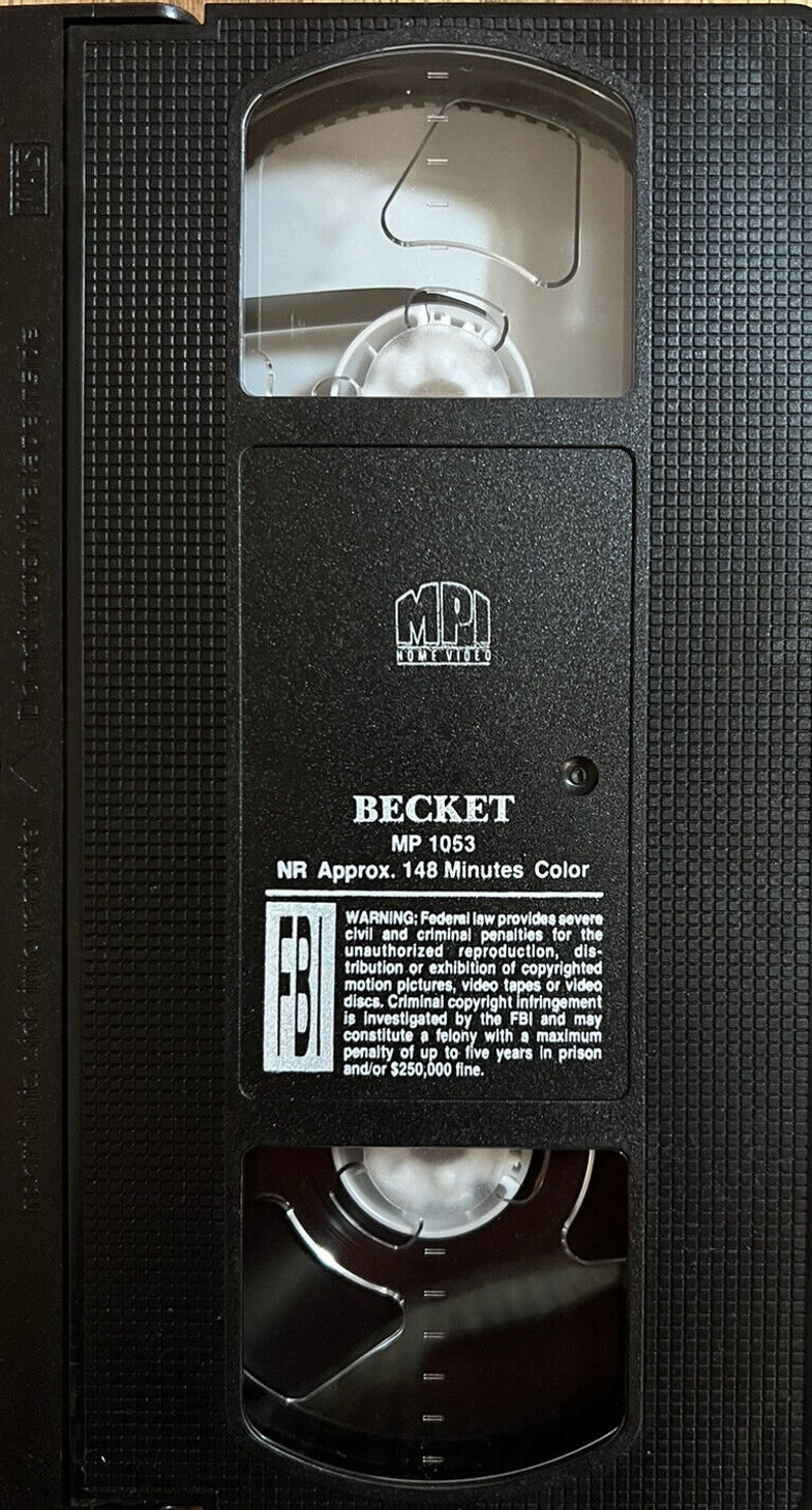 Becket (VHS. 1989) Richard Burton Peter O'toole Like New - Etsy