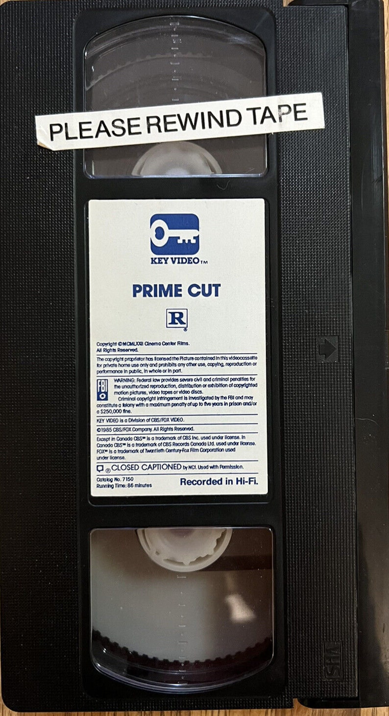 Prime Cut 1972 1985 VHS Lee Marvin Gene Hackman Sissy - Etsy