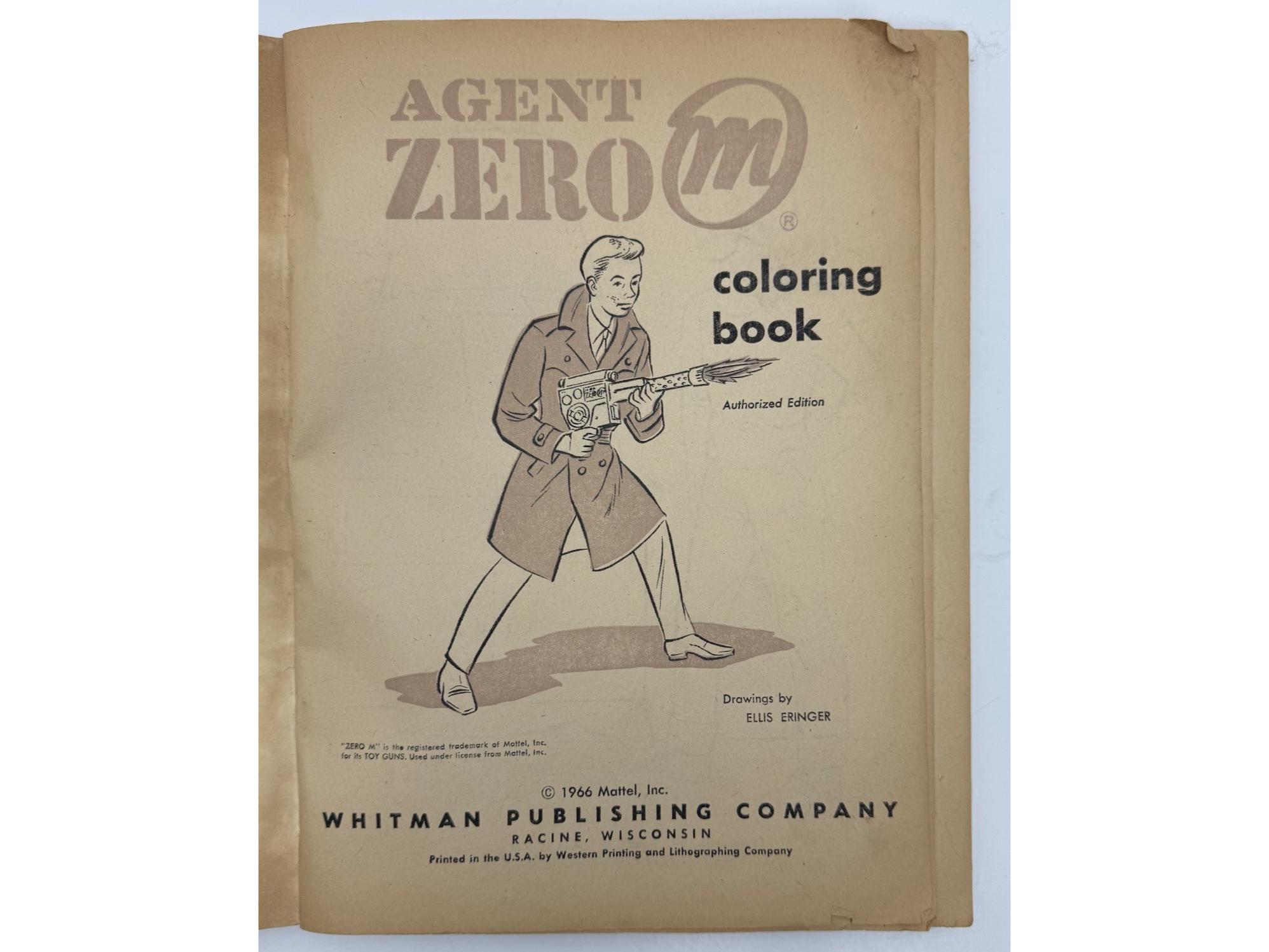 1966 Mattel Toys Inc. Agent Zero M Whitman Coloring Book - Etsy